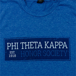 Blue on Blue T-Shirt - Phi Theta Kappa Honor Society Shop