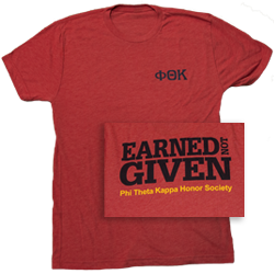 Earned It T-Shirt - Phi Theta Kappa Honor Society Shop