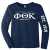 L/S Navy T-Shirt - Phi Theta Kappa Honor Society Shop