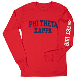 Red L/S Key T-Shirt - Phi Theta Kappa Honor Society Shop